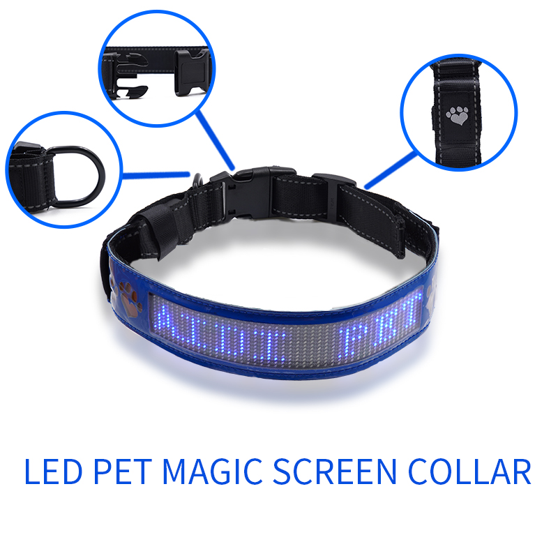 AIDI - T01 subvert tradition led pet magic screen collar and Leash ...